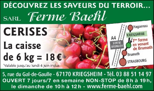pub cerise | Vente de fruits et légumes